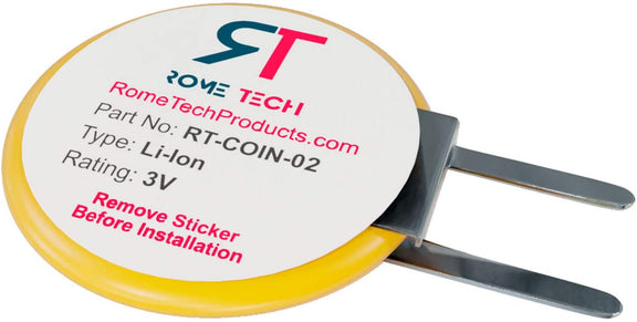 ML1220 Rechargeable CMOS Battery with Solder Tabs – Rome Tech